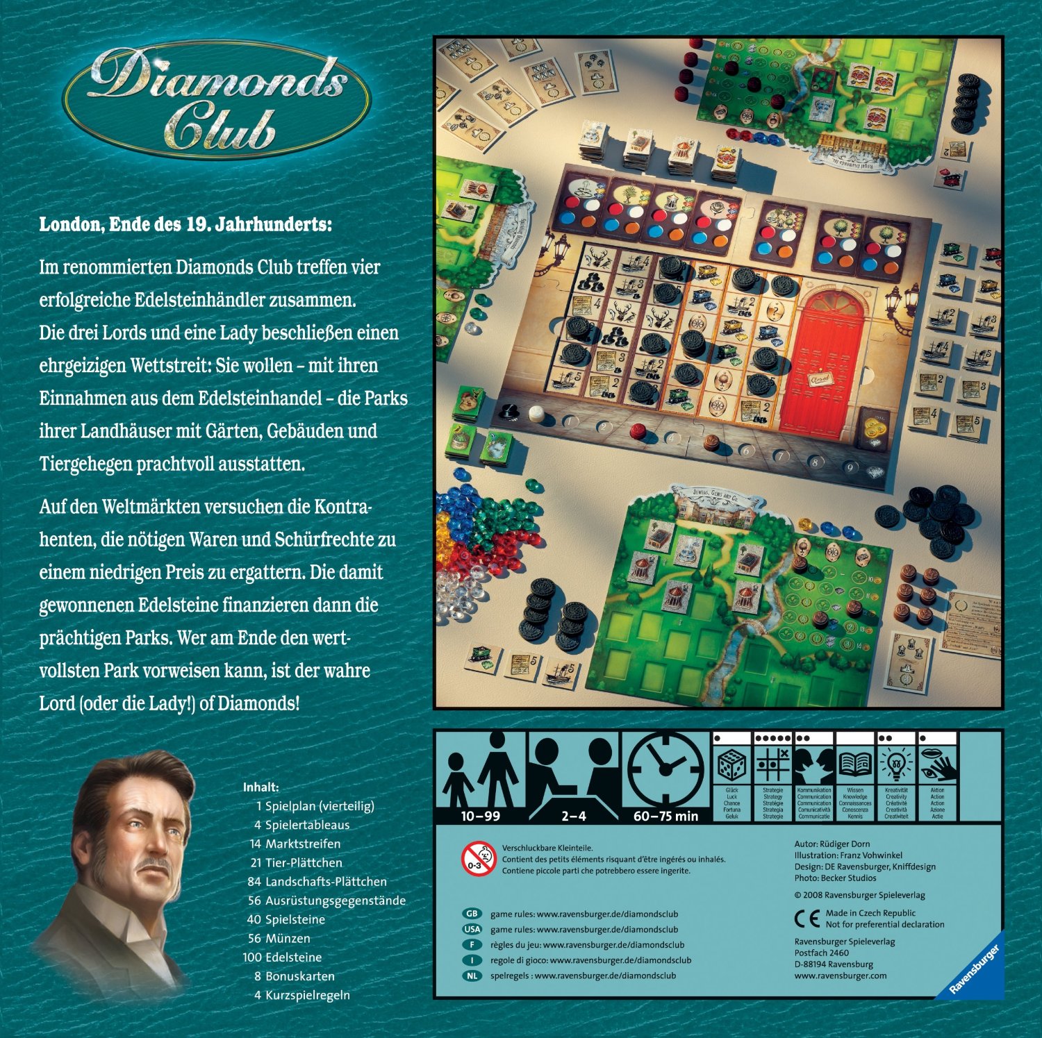 Diamonds Club, Spiel, Anleitung und Bewertung auf Alle Brettspiele bei ...