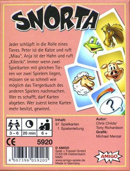 Snorta, Spiel, Anleitung und Bewertung auf Alle Brettspiele bei spielen.de