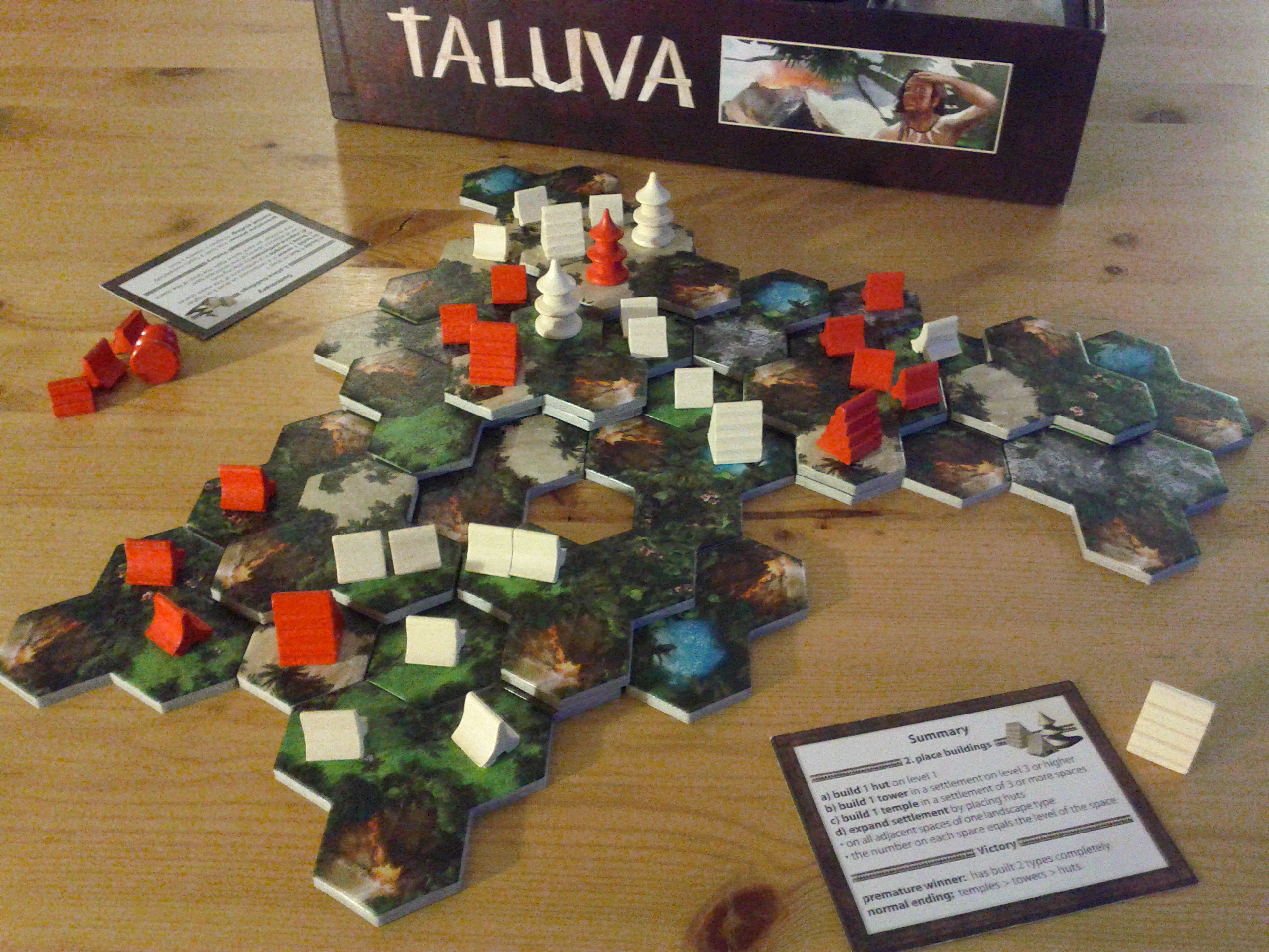 Taluva, Spiel, Anleitung und Bewertung auf Alle Brettspiele bei spielen.de