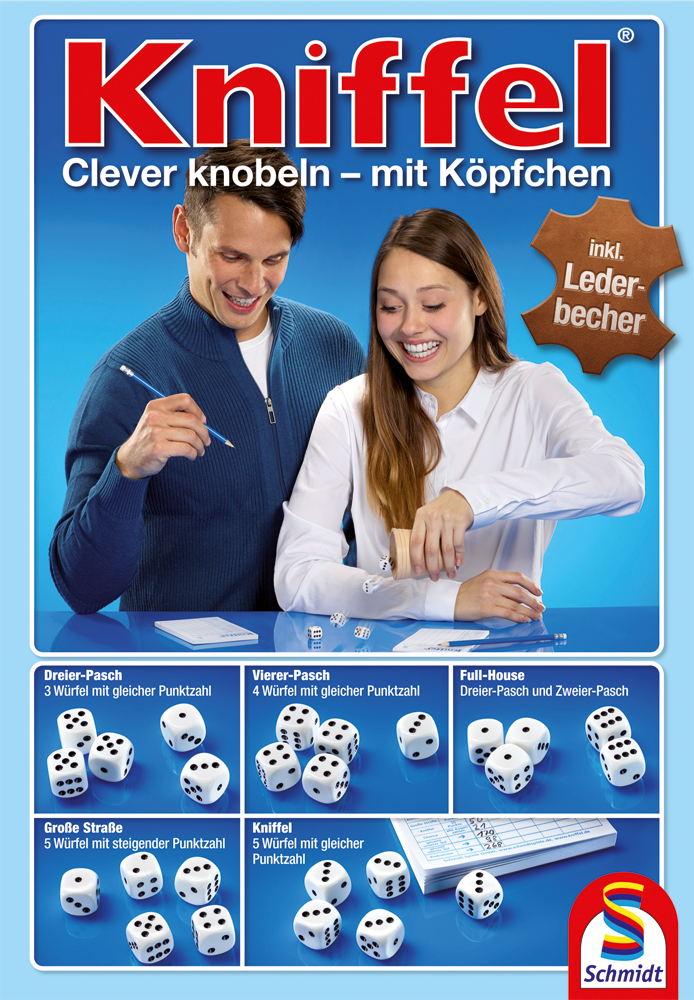 Kniffel, Spiel, Anleitung und Bewertung auf Alle Brettspiele bei spielen.de